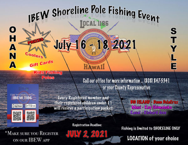 Registration now OPEN for IBEW 1186 Shoreline Pole Fishing Event ...